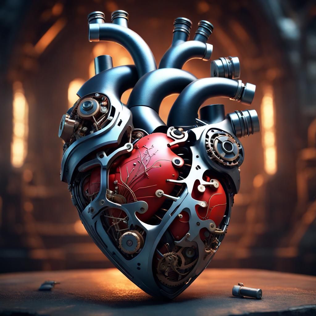 Mechanical Heart - AI Generated Artwork - NightCafe Creator