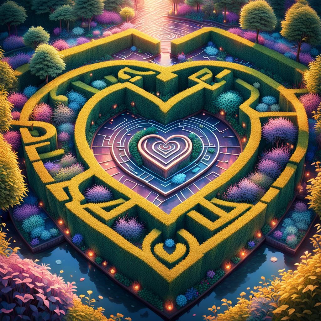 Heartfelt Labyrinth - AI Generated Artwork - NightCafe Creator
