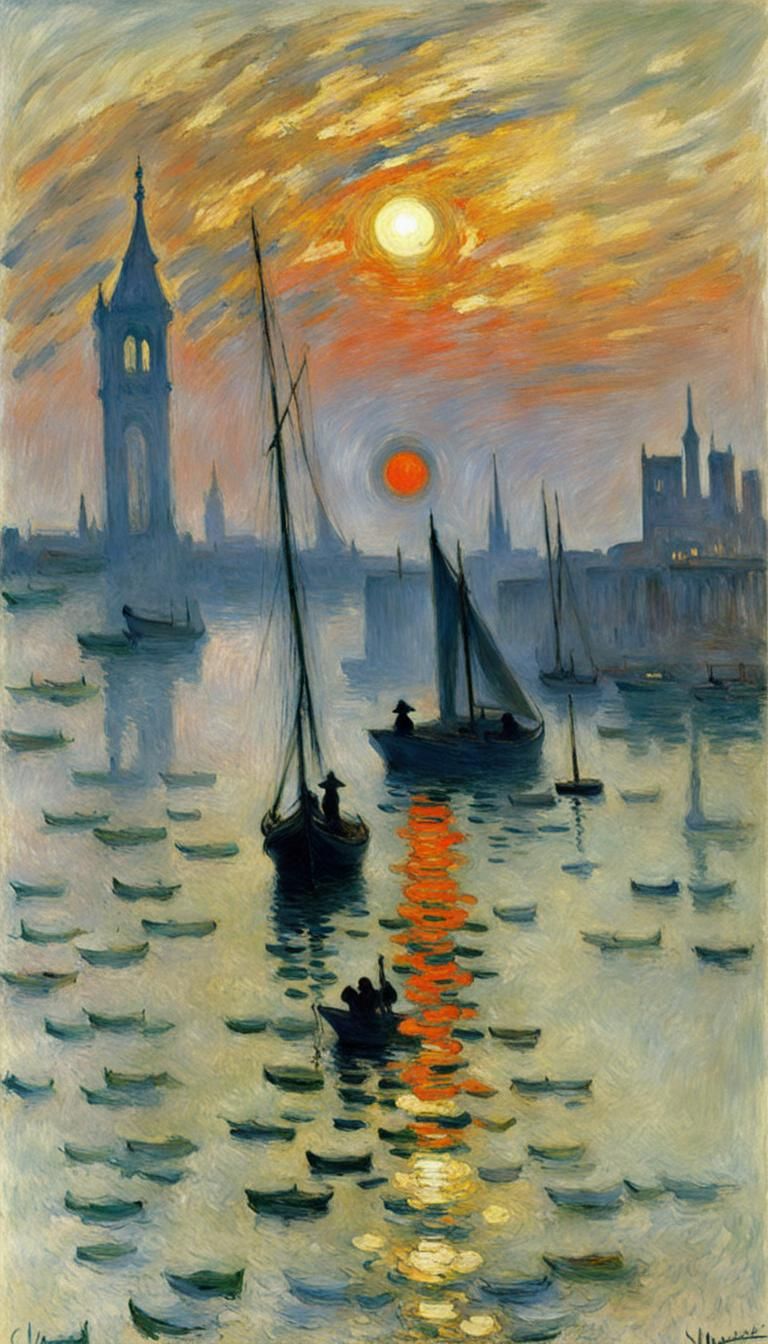 Light by Claude Monet - AI Generated Artwork - NightCafe Creator