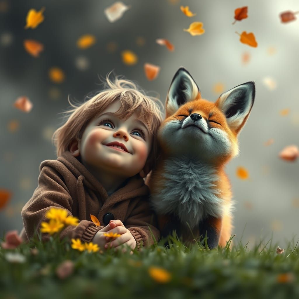 Playfull Day IV - Autumn Whimsy in Hyperrealistic Detail