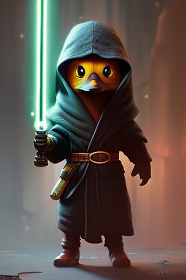 jedi duck : r/nightcafe