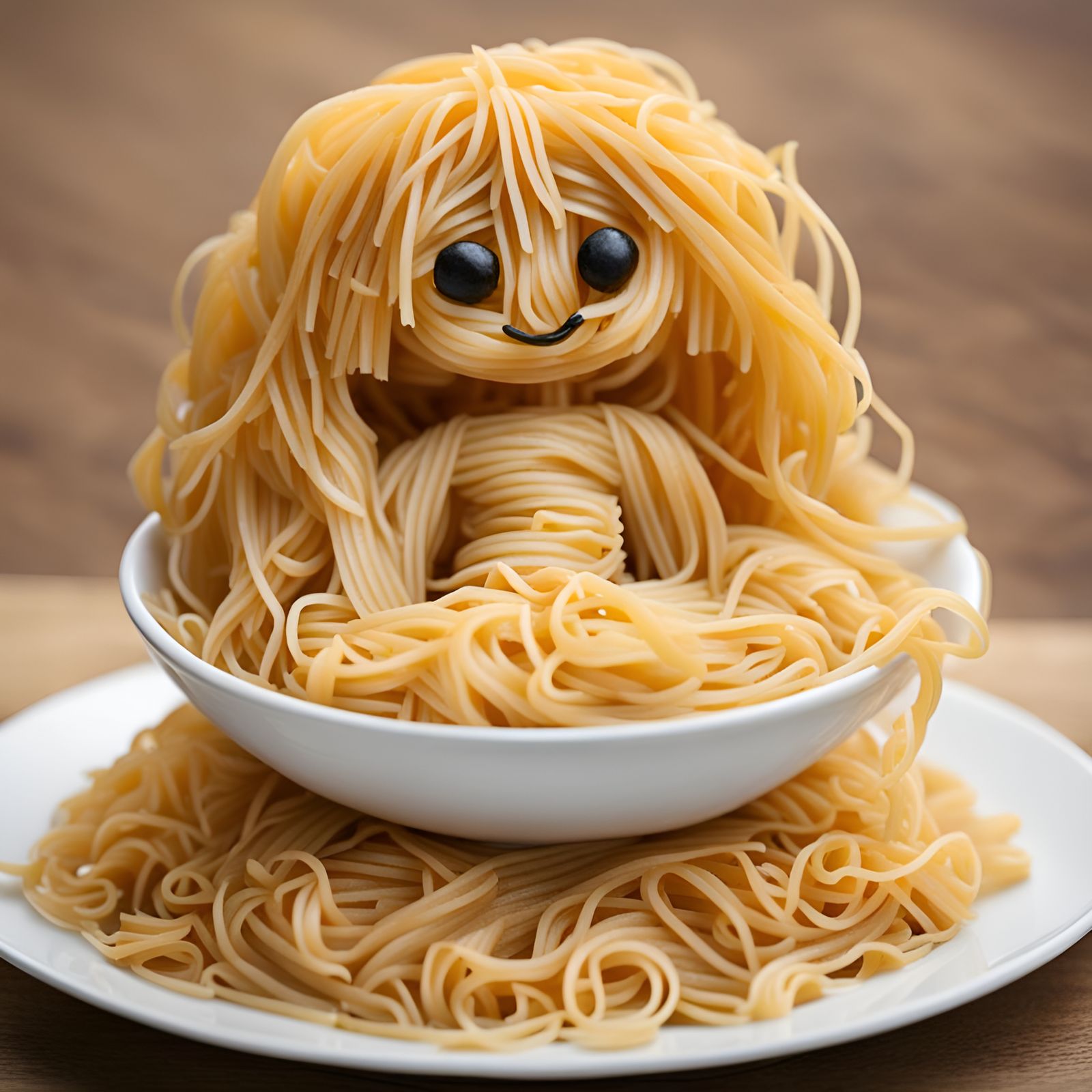 Spaghetti girl - AI Generated Artwork - NightCafe Creator