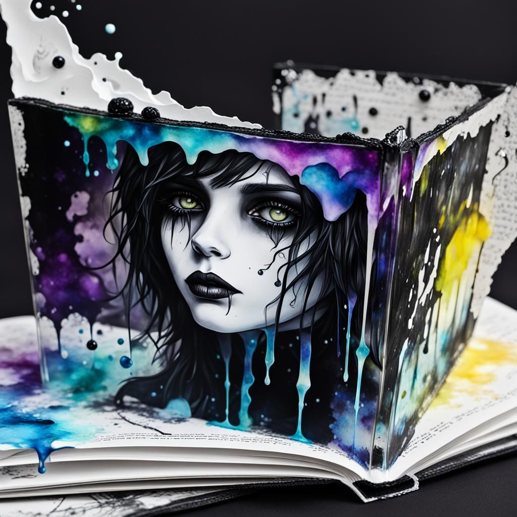 Black EMO Lemonade, Kids Crayon drawings ,surreal child's drawing Of a ...