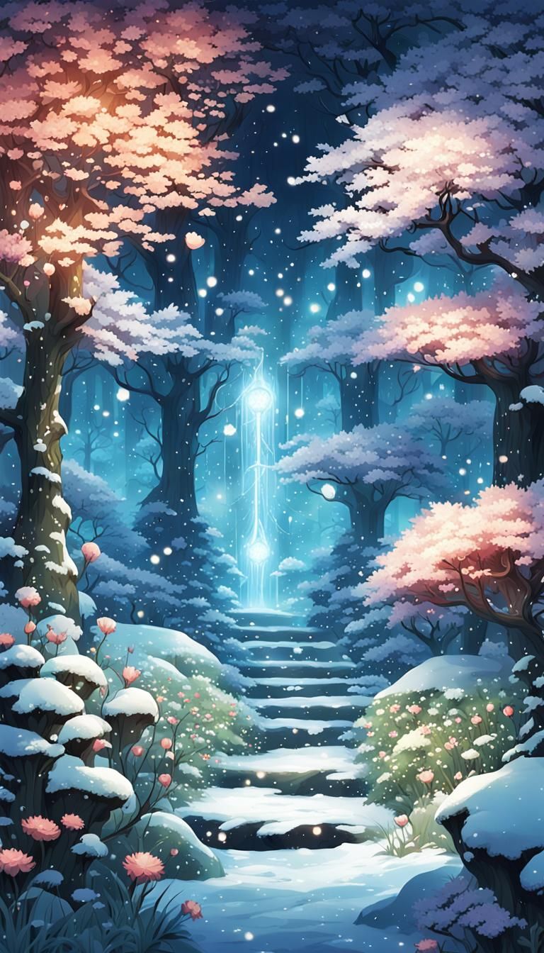 Frostbloom Fantasy - AI Generated Artwork - NightCafe Creator