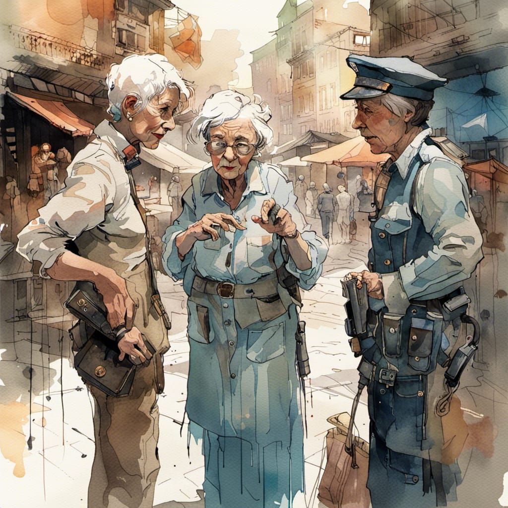 Market. Gossip. - AI Generated Artwork - NightCafe Creator