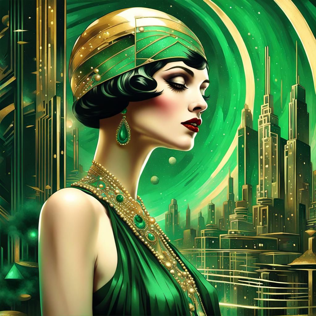 Flapper in Metropolis - AI Generated Artwork - NightCafe Creator