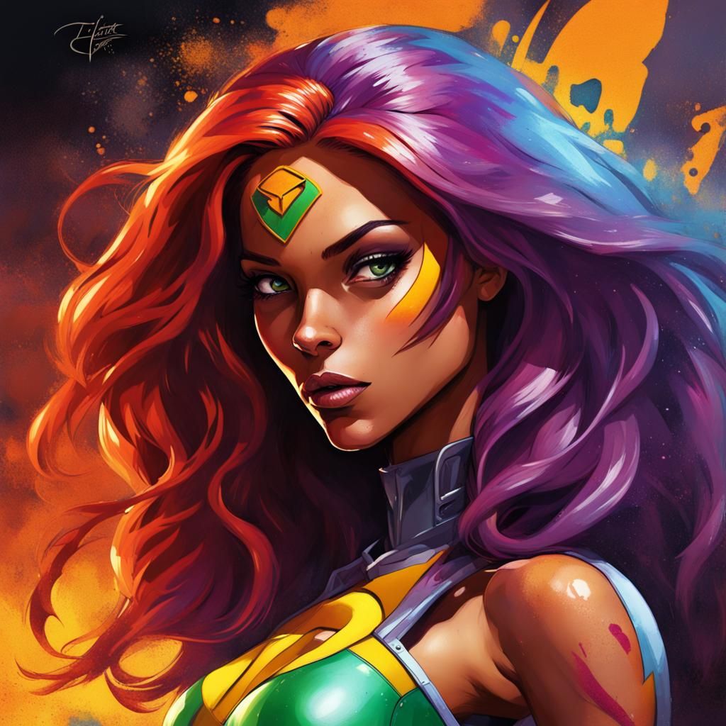 Starfire from TeenTitans realistic - AI Generated Artwork - NightCafe ...