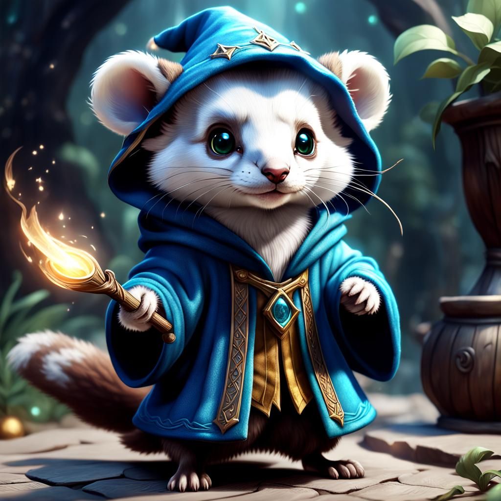 Weasel Wizard - AI Generated Artwork - NightCafe Creator