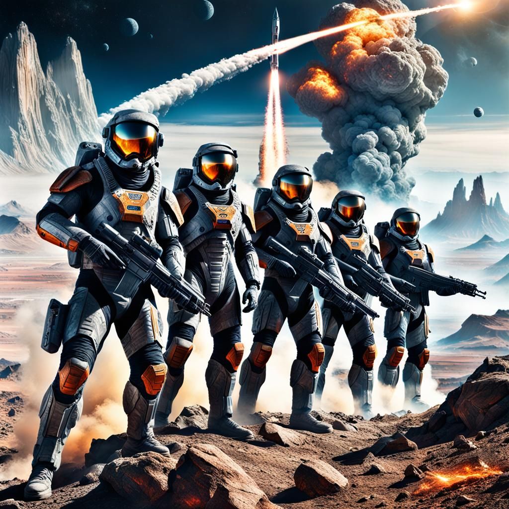 Nuclear War on Mars - AI Generated Artwork - NightCafe Creator