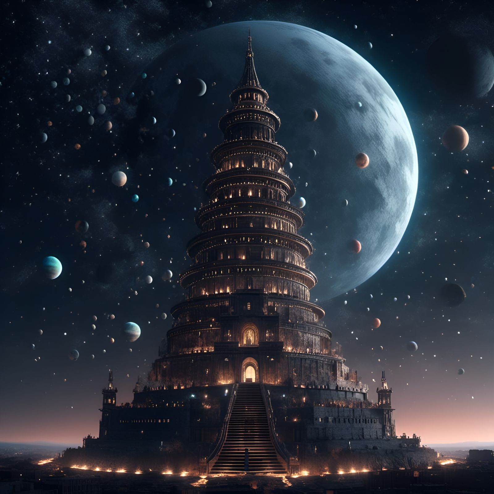 Tower of Babel - AI Generated Artwork - NightCafe Creator