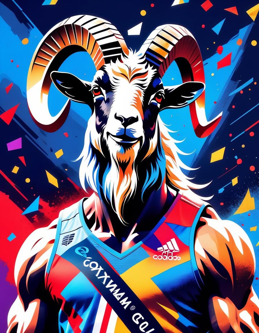 Olympic Goat - AI Generated Artwork - NightCafe Creator