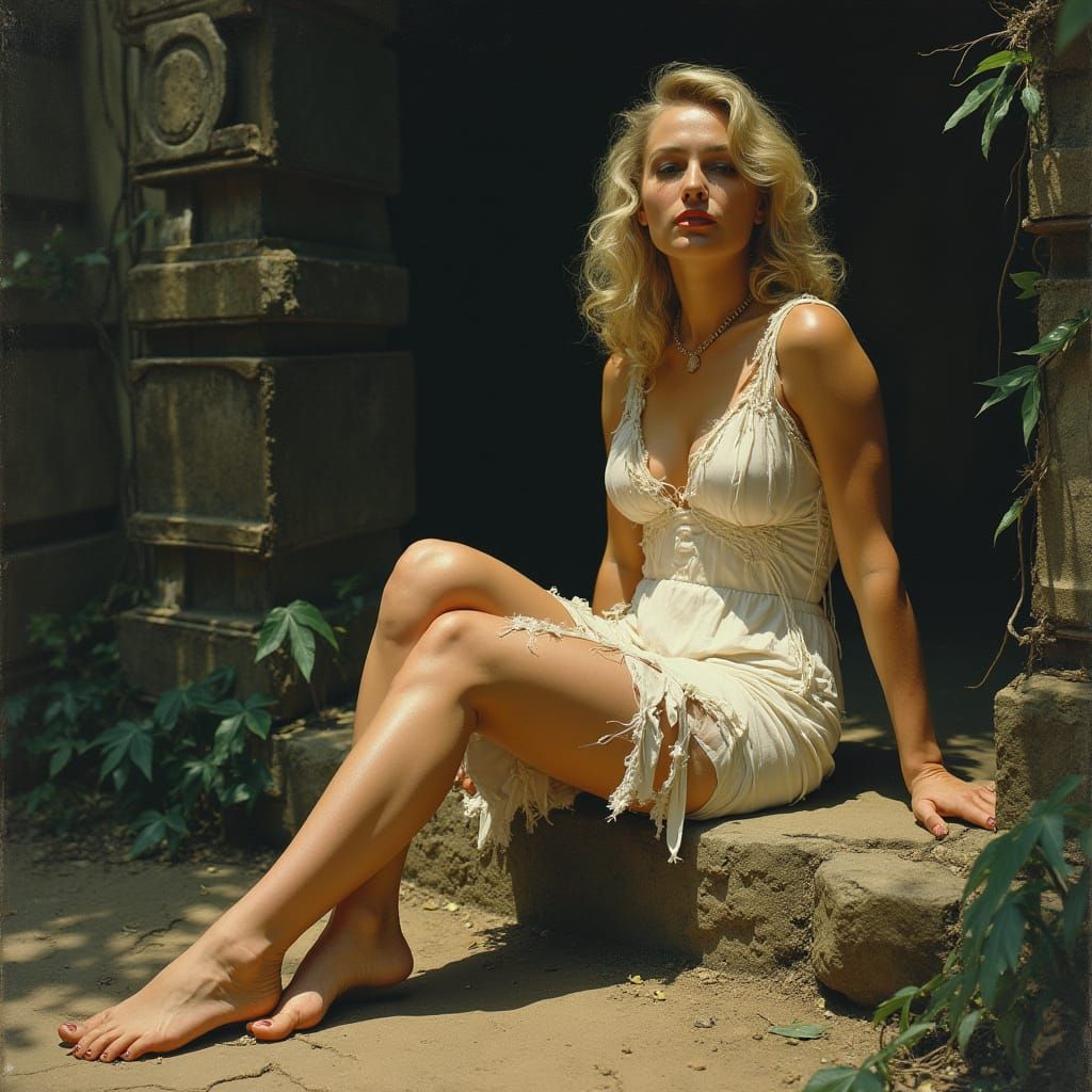 Fay Wray as Ann Darrow from "King Kong" 1933 - lost and alone on Skull Island 6 – A Moment of ...