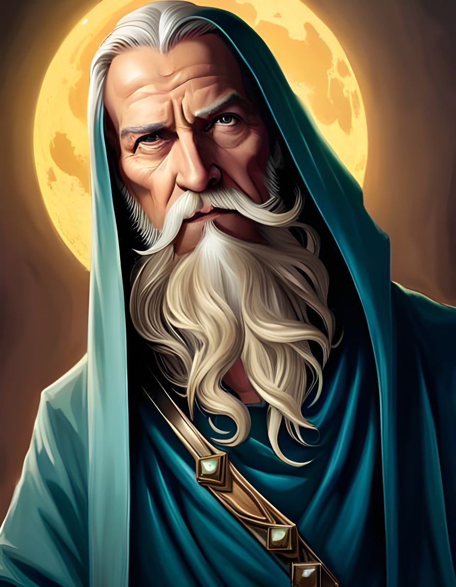 Moon Wizard - AI Generated Artwork - NightCafe Creator