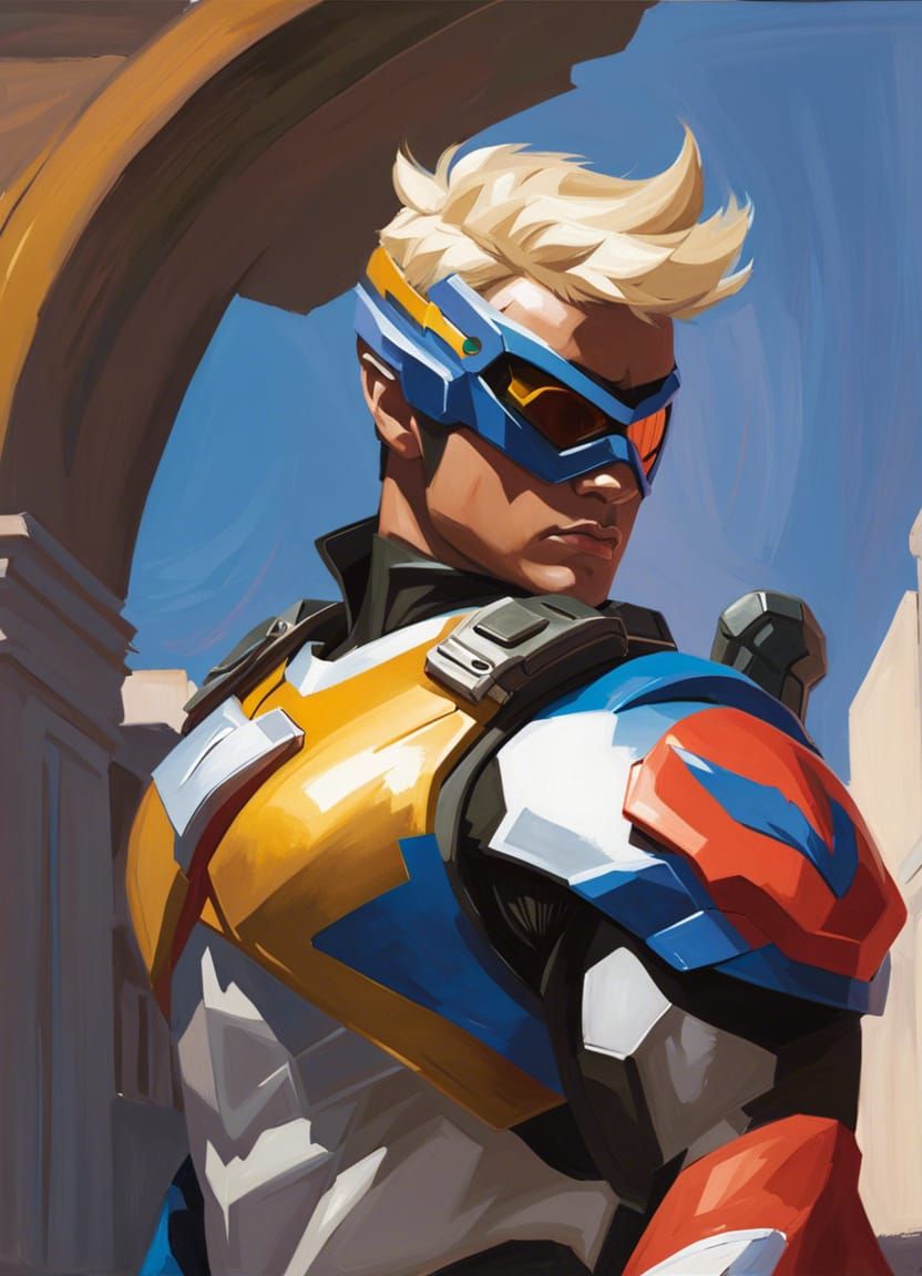 Soldier: 76 from Overwatch as a Power Ranger. - AI Generated Artwork ...