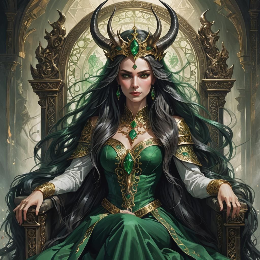 Emerald Queen - AI Generated Artwork - NightCafe Creator