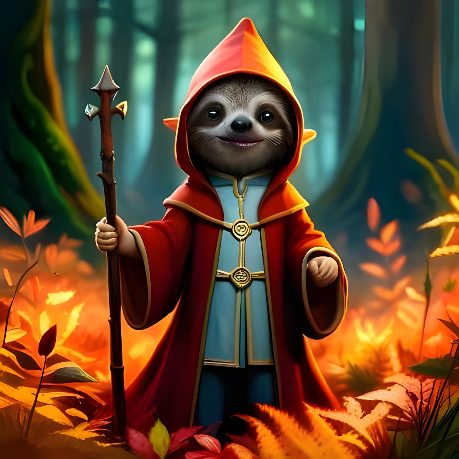 Sloth Wizard - AI Generated Artwork - NightCafe Creator
