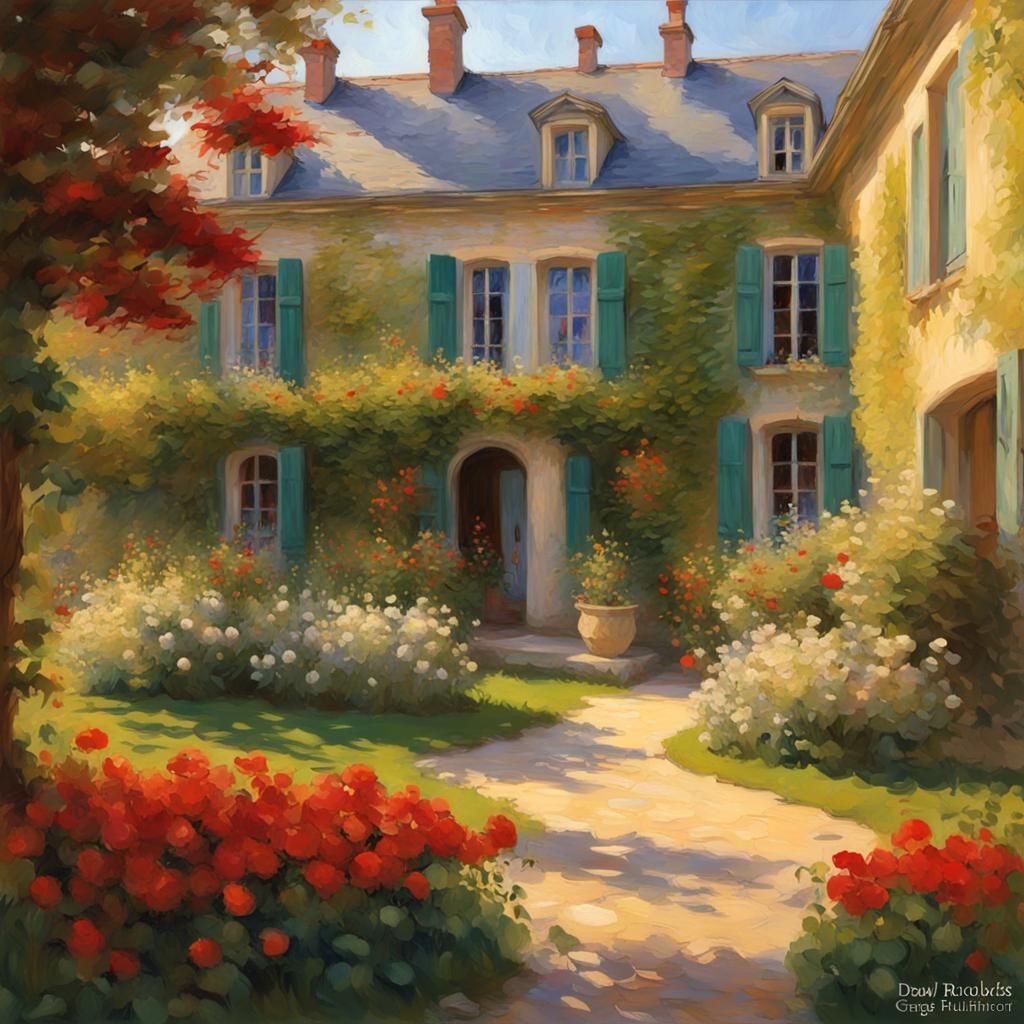 French Chateau - AI Generated Artwork - NightCafe Creator
