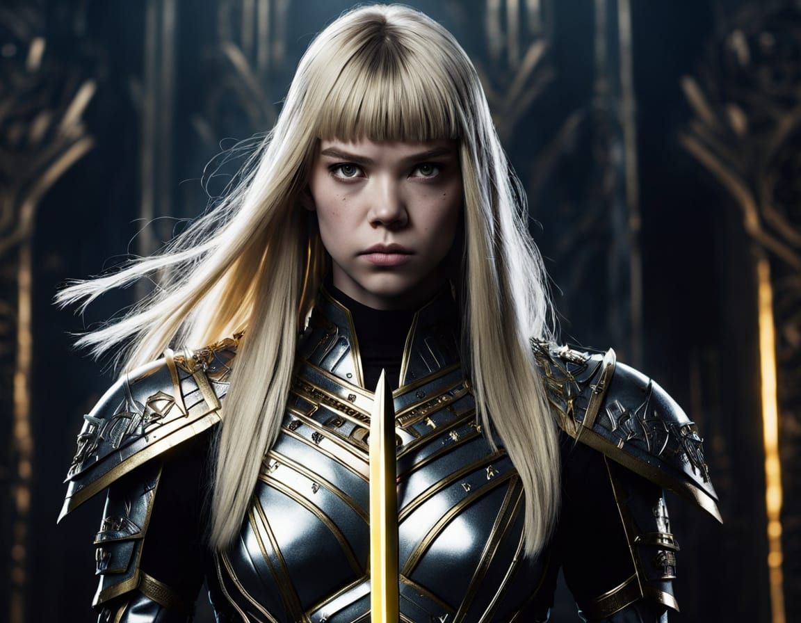 Illyana Rasputin, aka Magik, Queen of Limbo, adorned in her iconic ...