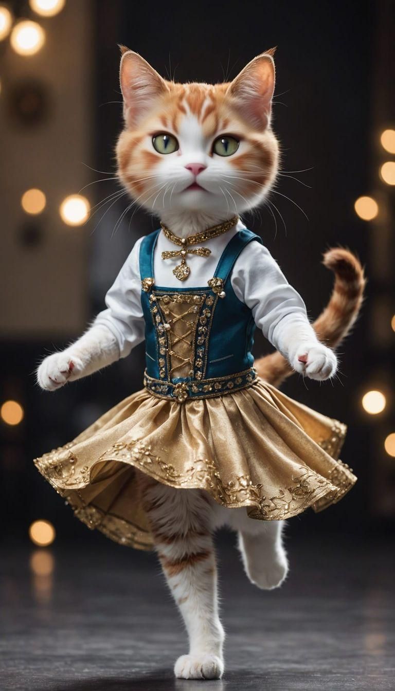 The Cat Dancer - AI Generated Artwork - NightCafe Creator