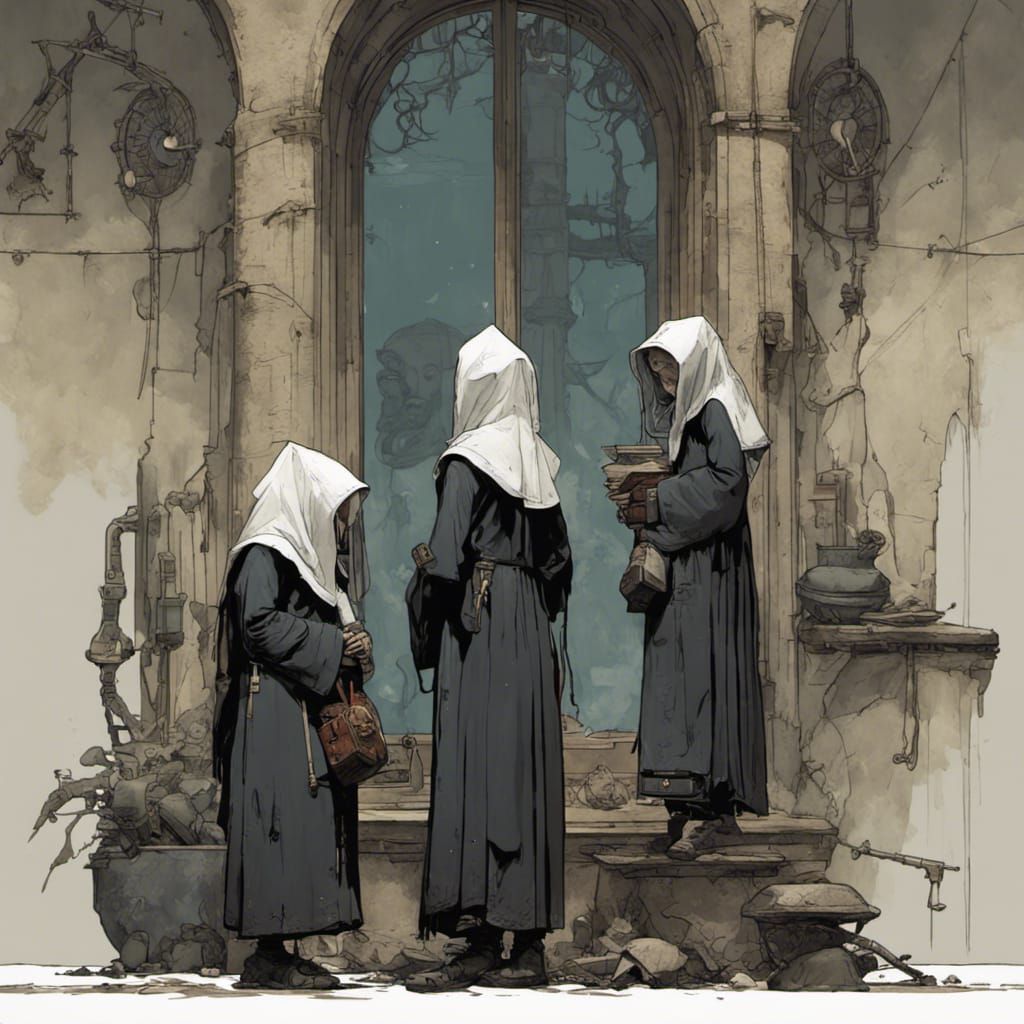 A nunnery - AI Generated Artwork - NightCafe Creator