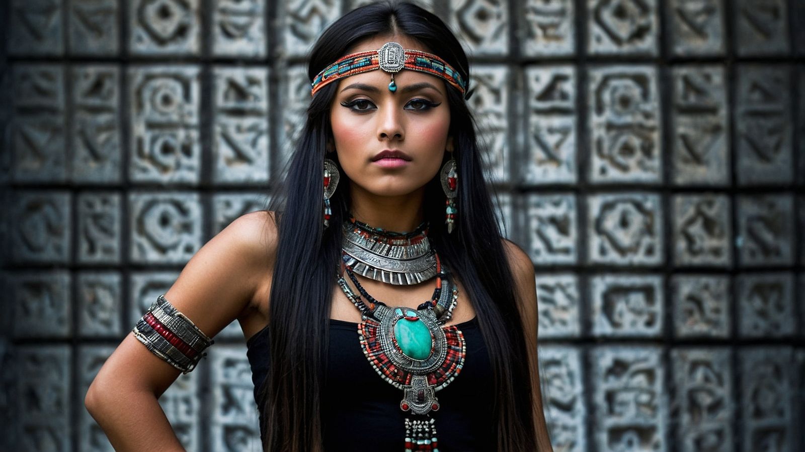 Aztec Model - AI Generated Artwork - NightCafe Creator