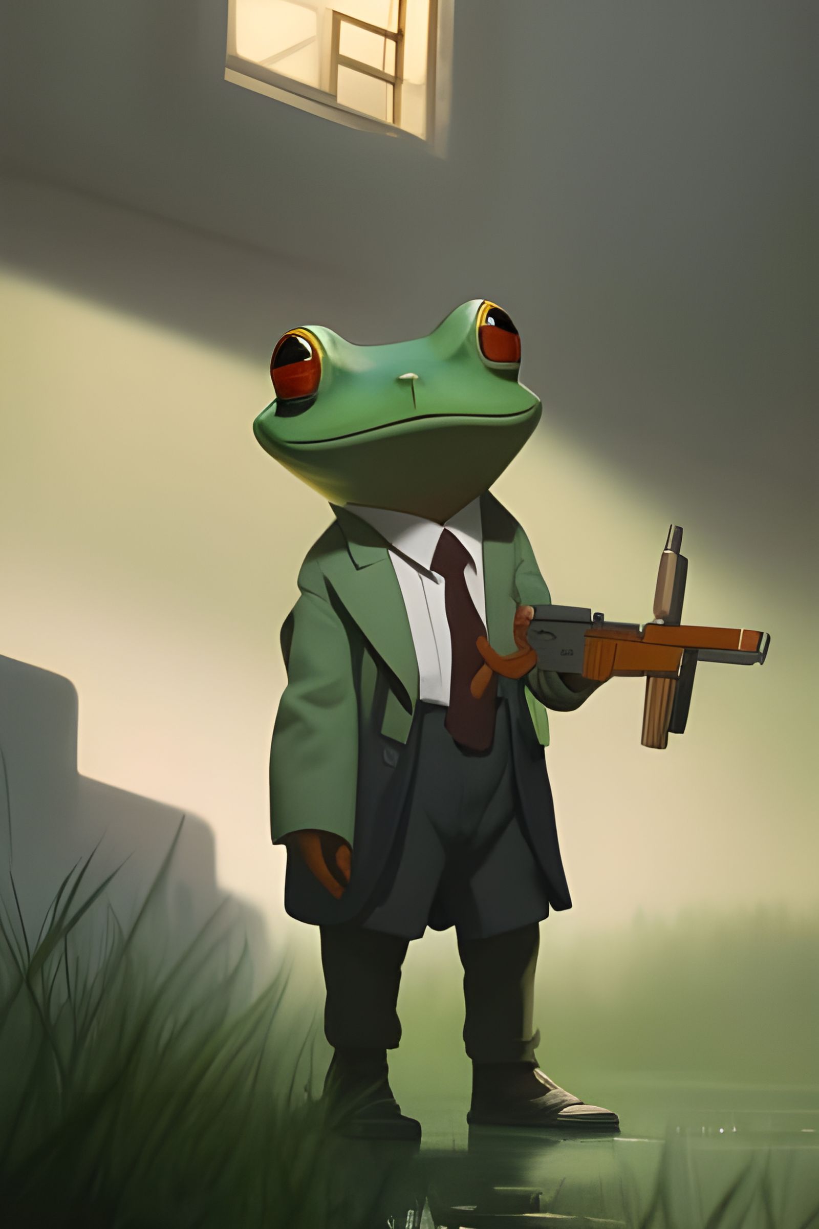 The Frogfather - AI Generated Artwork - NightCafe Creator