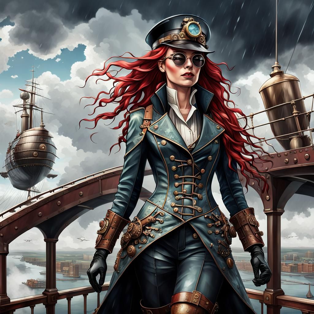 Airship Captain - AI Generated Artwork - NightCafe Creator