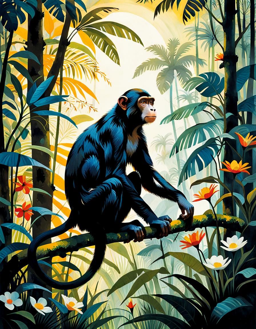 Monkey - AI Generated Artwork - NightCafe Creator