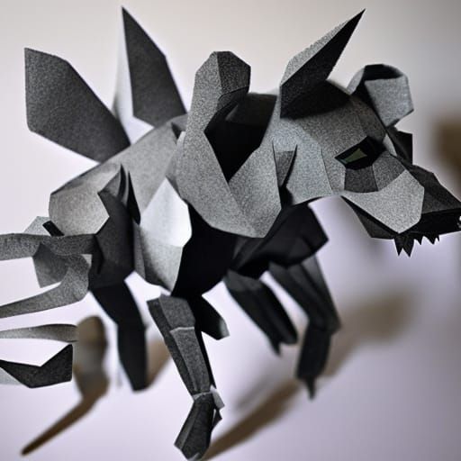 paper sculpture of Rainbow werewolves - AI Generated Artwork ...