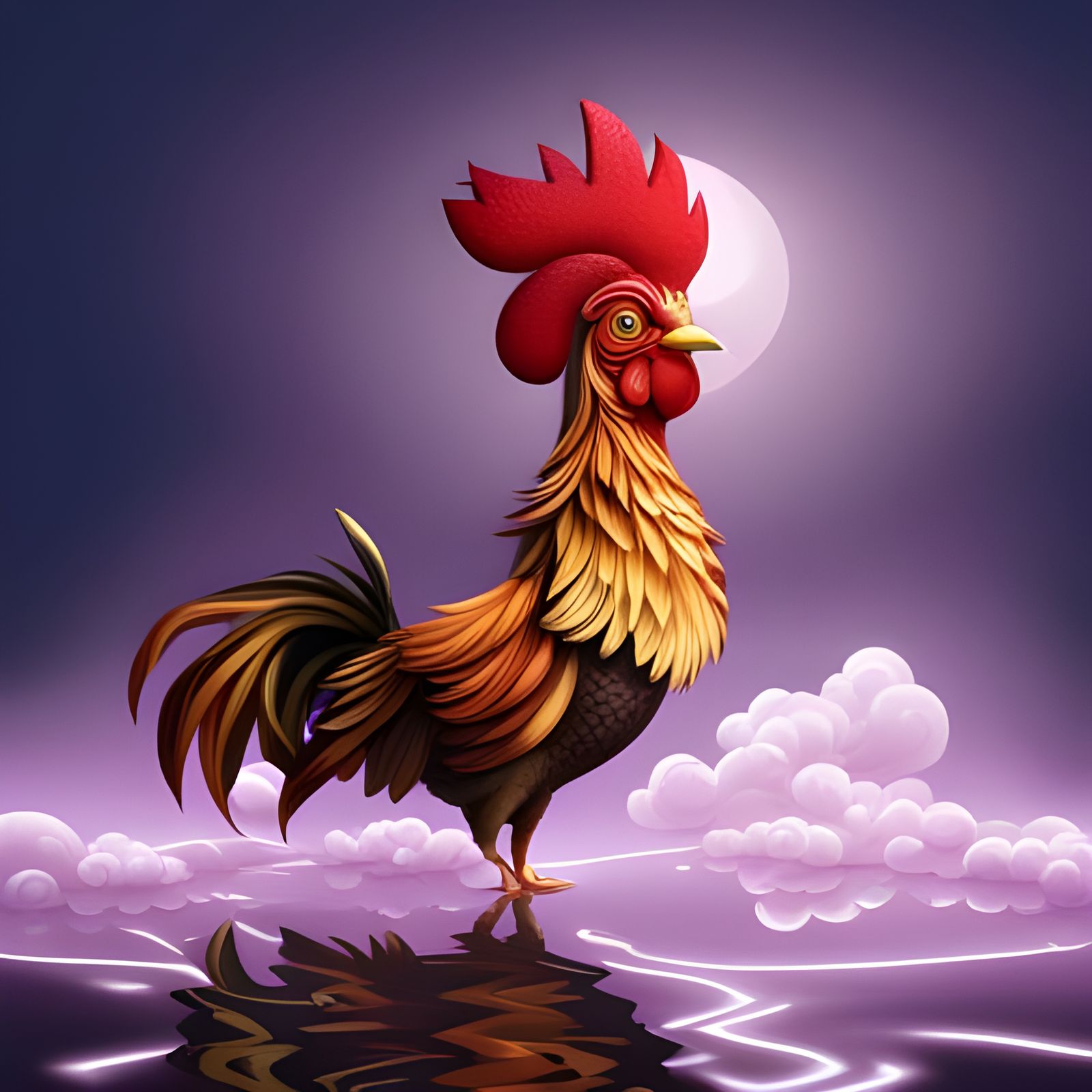 Stunning Rooster - AI Generated Artwork - NightCafe Creator