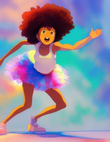 Dancing girl - AI Generated Artwork - NightCafe Creator