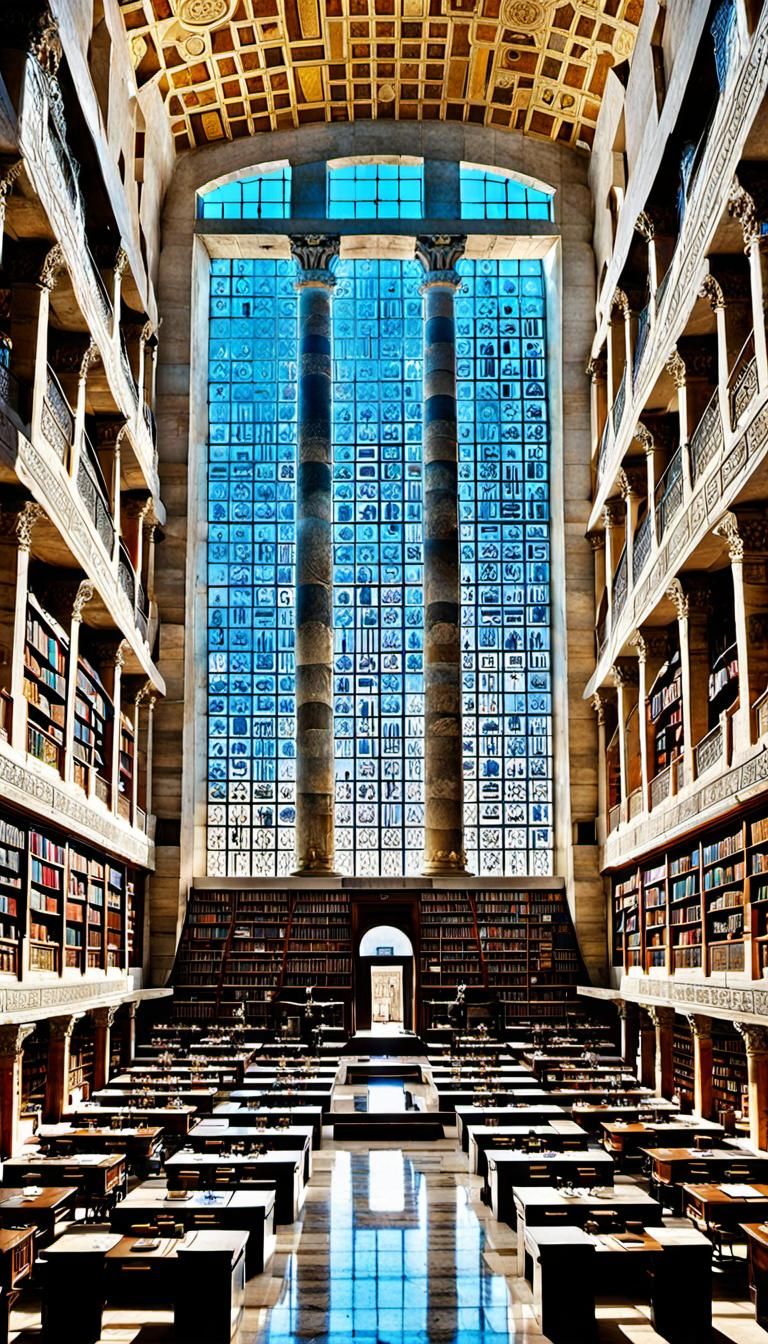 Inside the great library of Alexandria - AI Generated Artwork ...