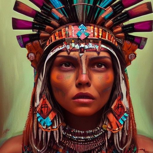 Aztec Woman - AI Generated Artwork - NightCafe Creator
