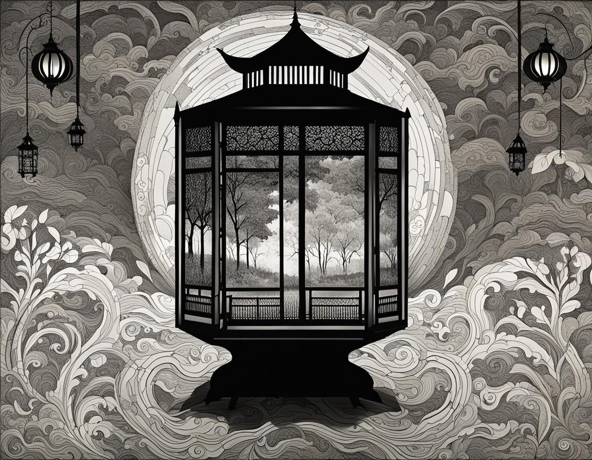 The Shadow Lantern - AI Generated Artwork - NightCafe Creator