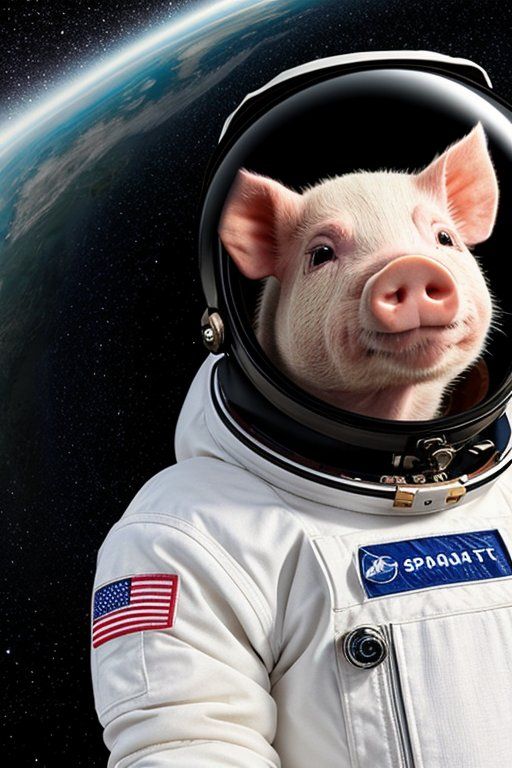 Pigs in Space - AI Generated Artwork - NightCafe Creator