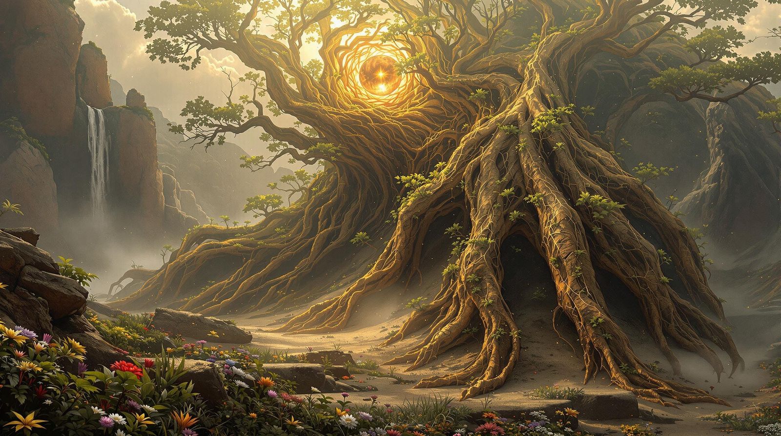 Mother Earth - Majestic Mother Earth in Earthy Tones with Ta...