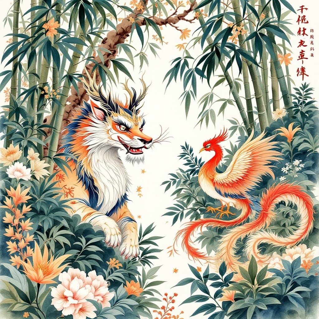 Traditional Chinese - Ancient Chinese Mythical Creatures i...