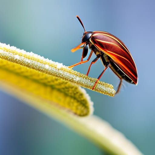 Bugs on vacations during winter. macro lens, long exposure - AI ...
