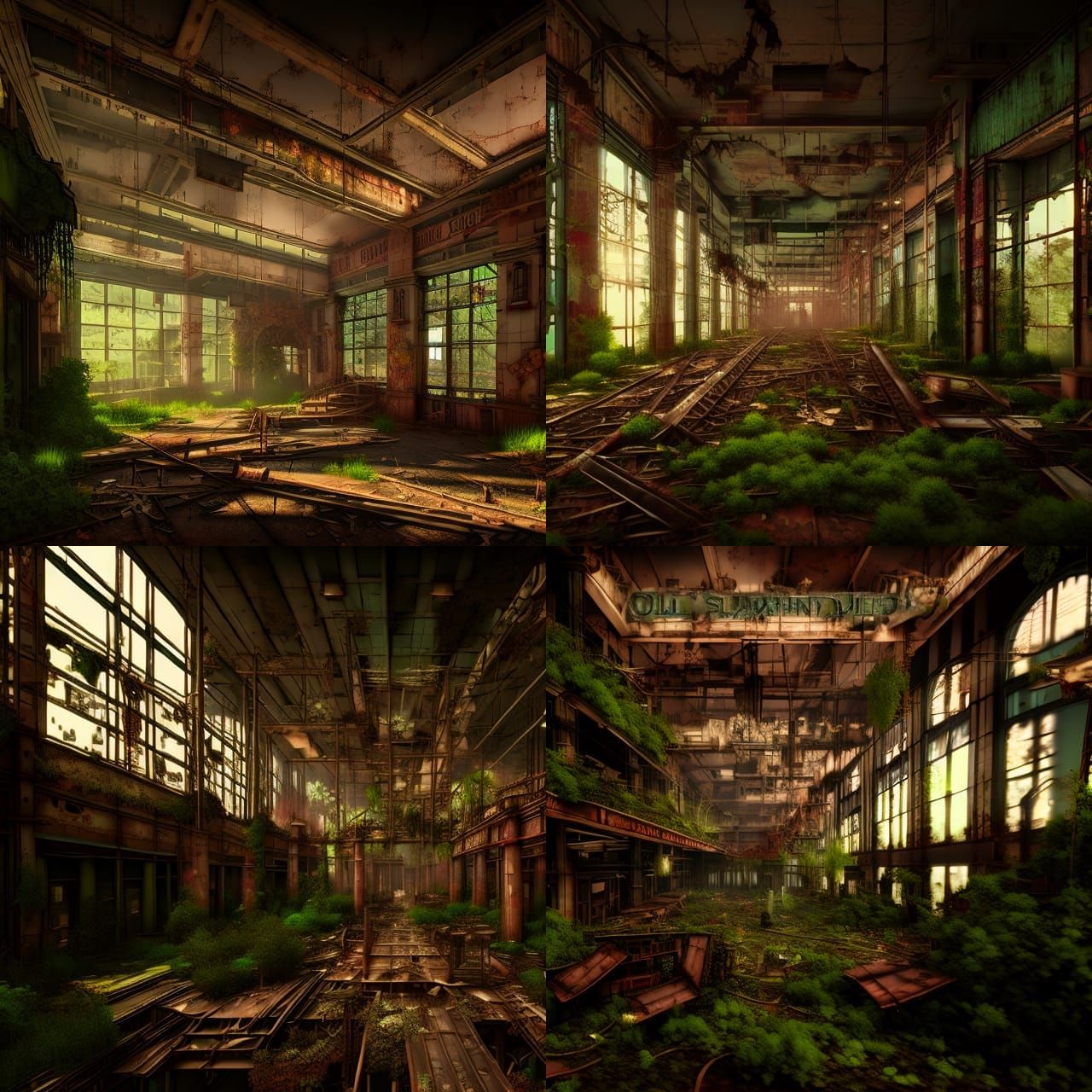 Decrepit x4 - AI Generated Artwork - NightCafe Creator