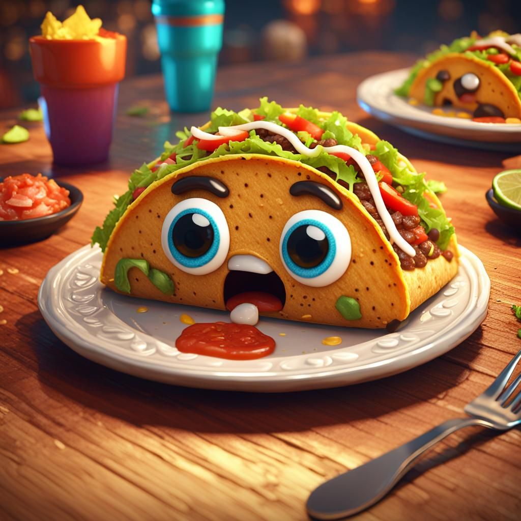 Delicious Taco - AI Generated Artwork - NightCafe Creator