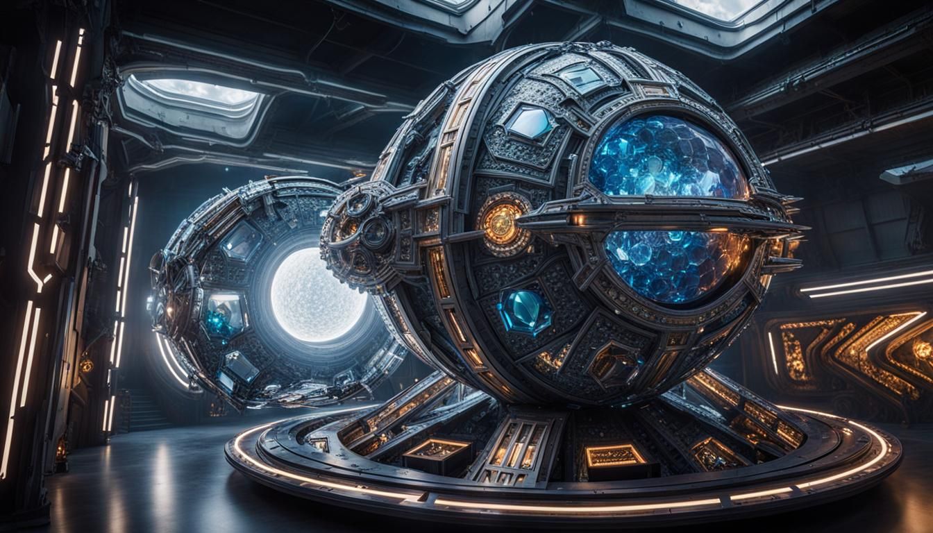 Crystals-Fusion Alien Spaceship Engine - AI Generated Artwork ...
