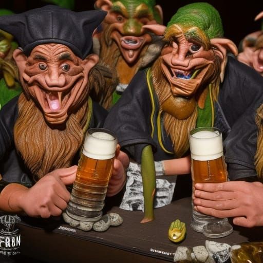 Goblin beer festival - AI Generated Artwork - NightCafe Creator