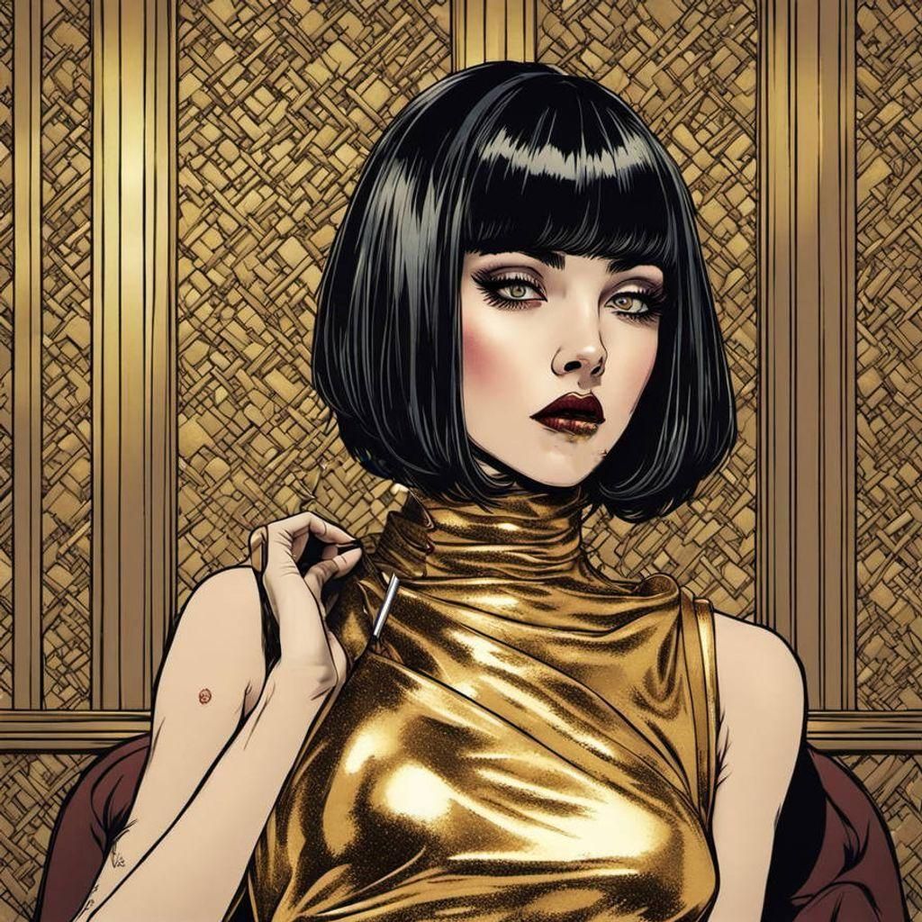 Gatsby Flapper Girl - AI Generated Artwork - NightCafe Creator