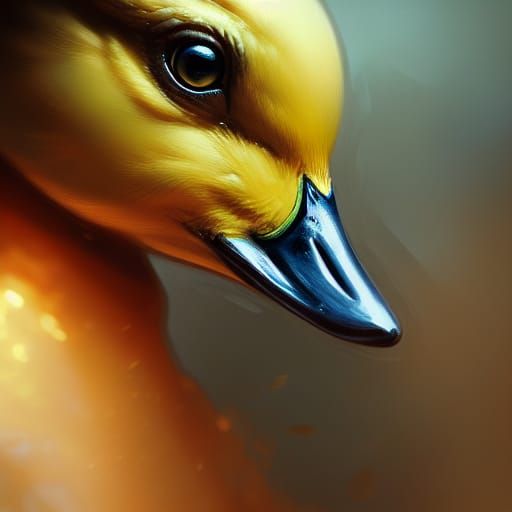beautiful duckling portrait, 8k resolution concept art portrait by Greg ...