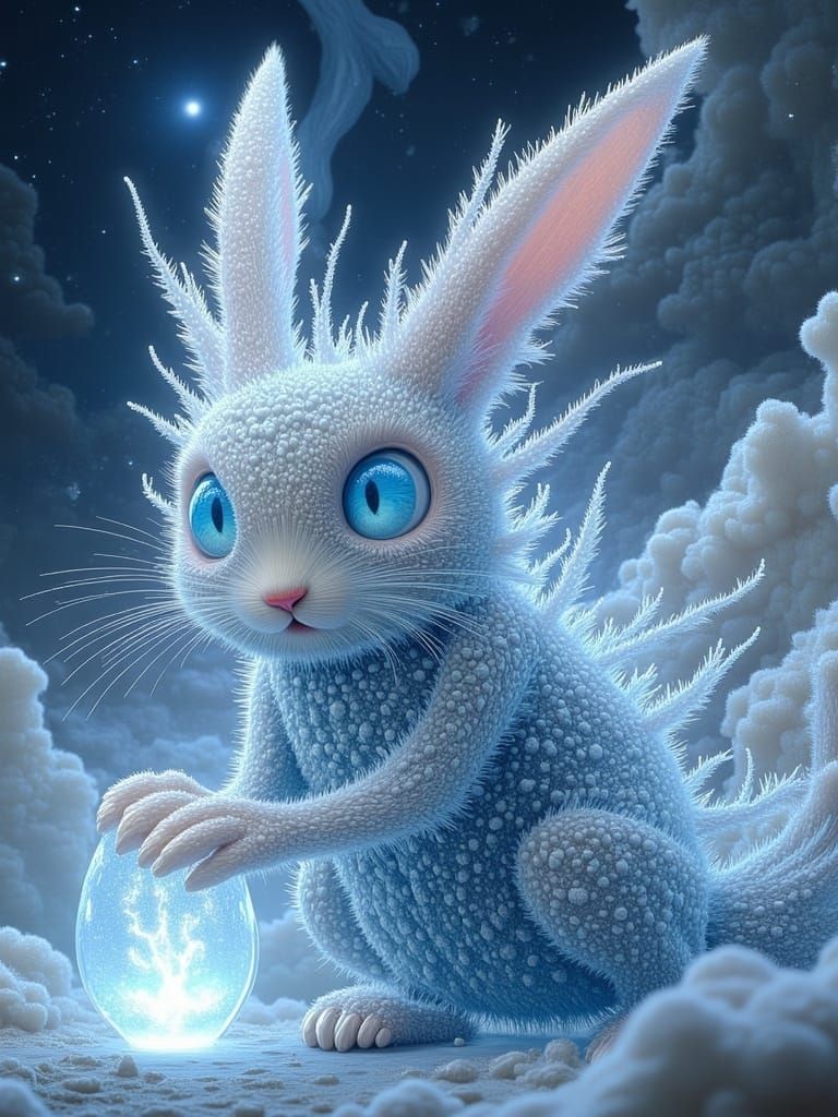 Catmanian rabbit wizard - Ethereal Rabbit Wizard in Frosty R...