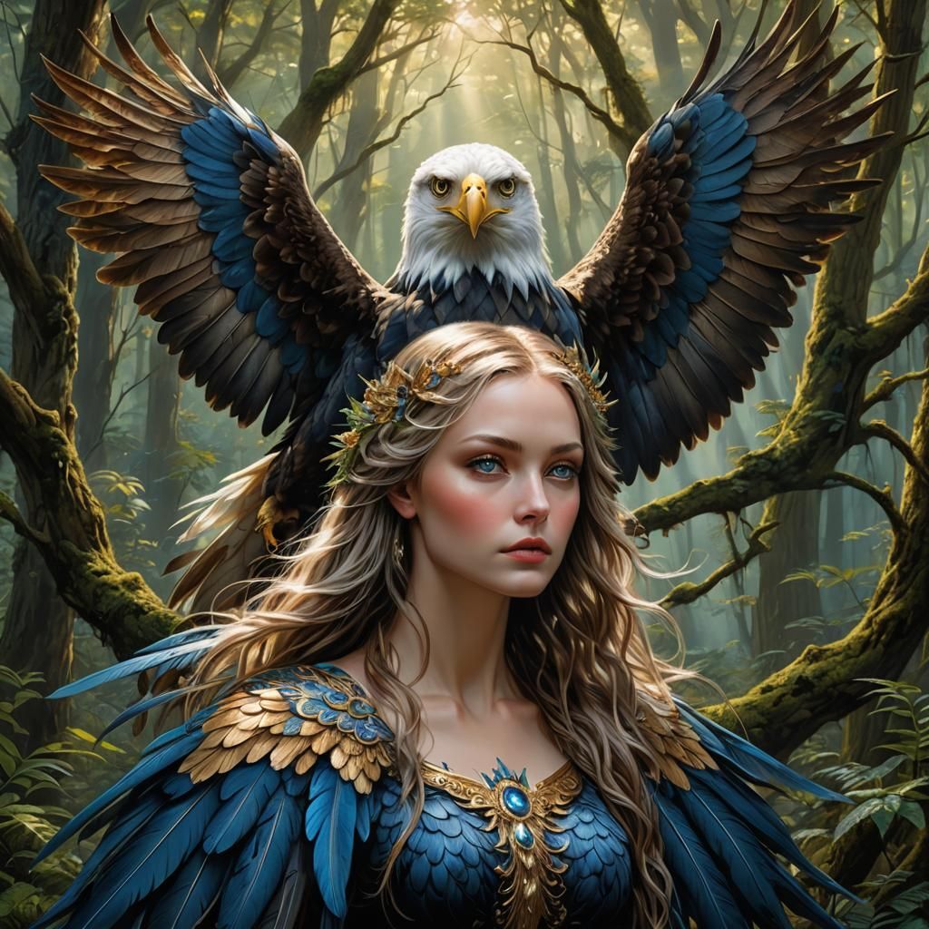 Protected by Eagles - AI Generated Artwork - NightCafe Creator