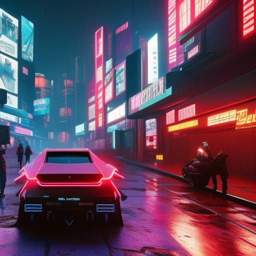 Neon Wilderness - AI Generated Artwork - NightCafe Creator