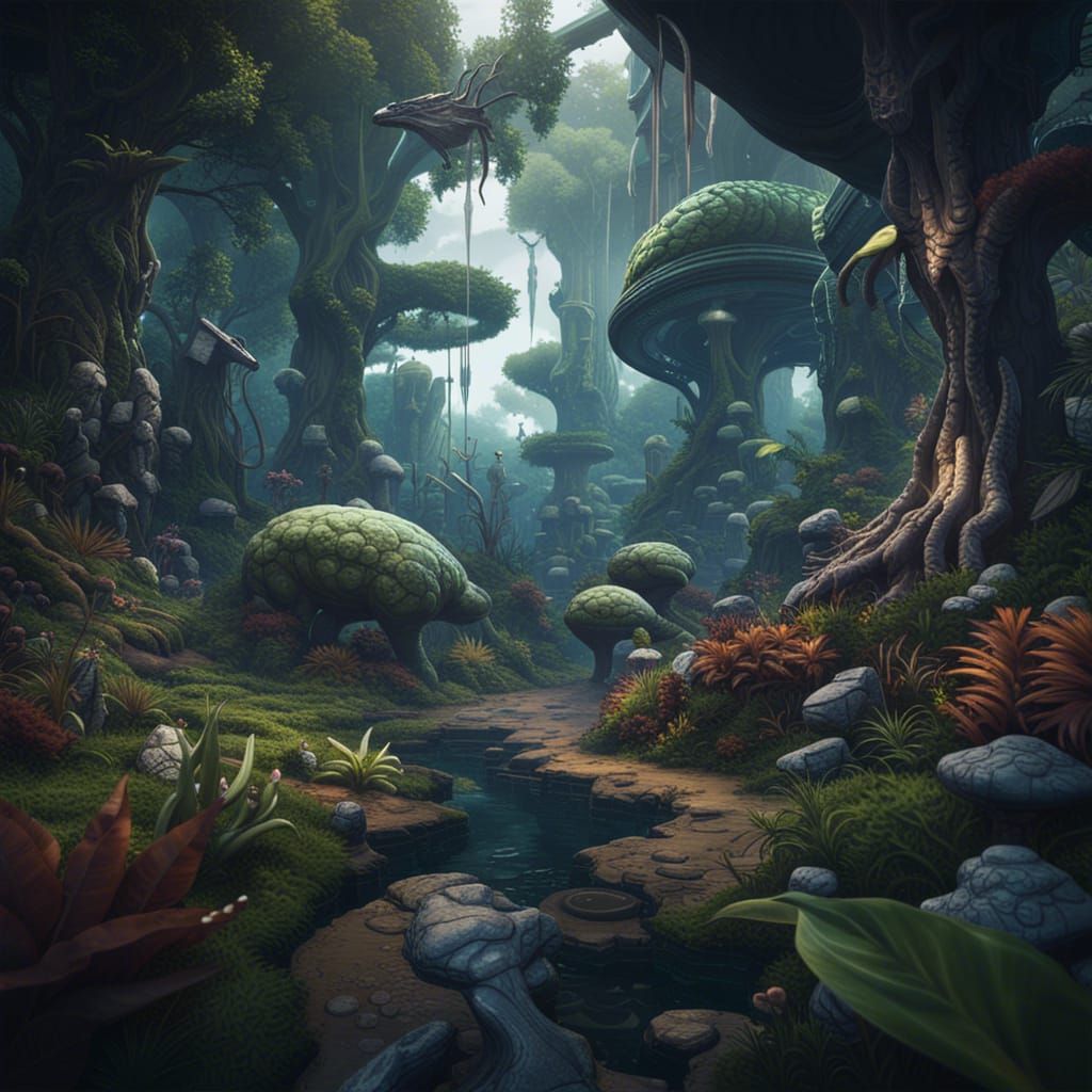 An Alien World - AI Generated Artwork - NightCafe Creator