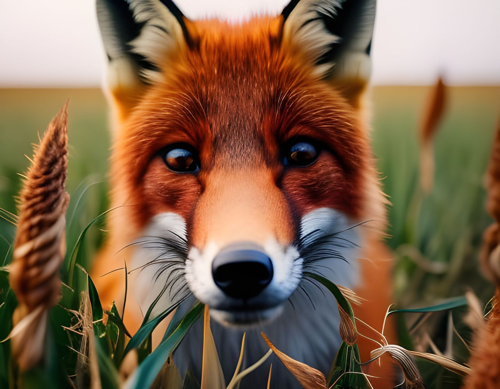 FOX in corn field - AI Generated Artwork - NightCafe Creator