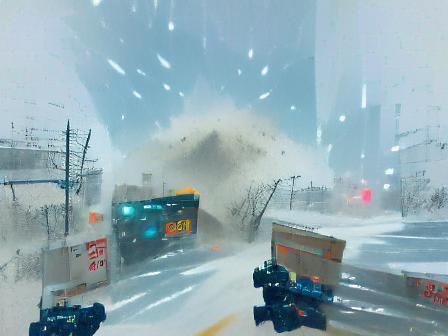 Heavy Blizzard - AI Generated Artwork - NightCafe Creator